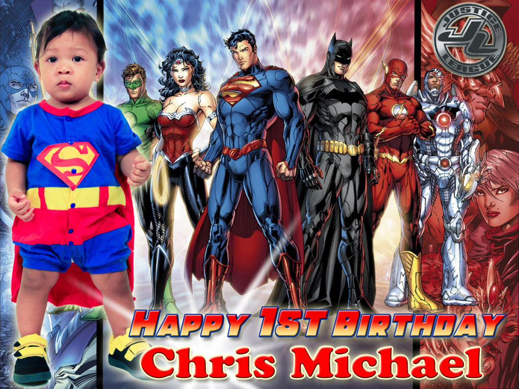 Chris Michael (Judge Ian) 1t Birthday (Justice League) | Cebu Balloons ...