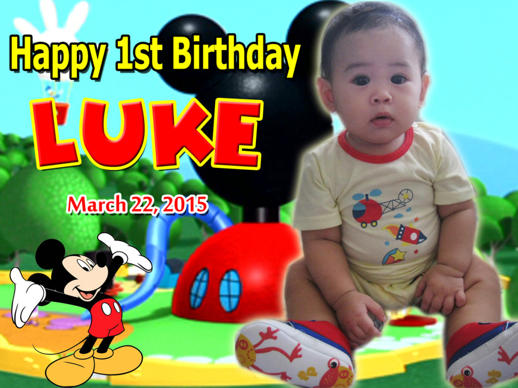Luke Turns 1 (Mickey Mouse Clubhouse) | Cebu Balloons and Party Supplies