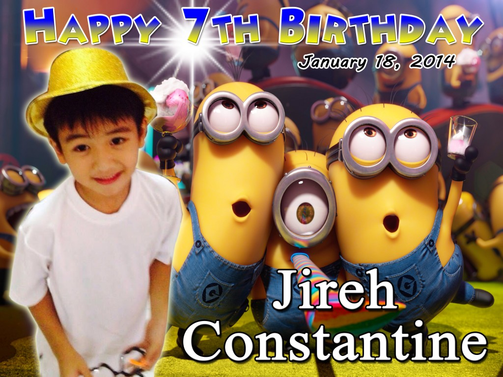 Minions – Jireh Constantine 7th Birthday | Cebu Balloons and Party Supplies
