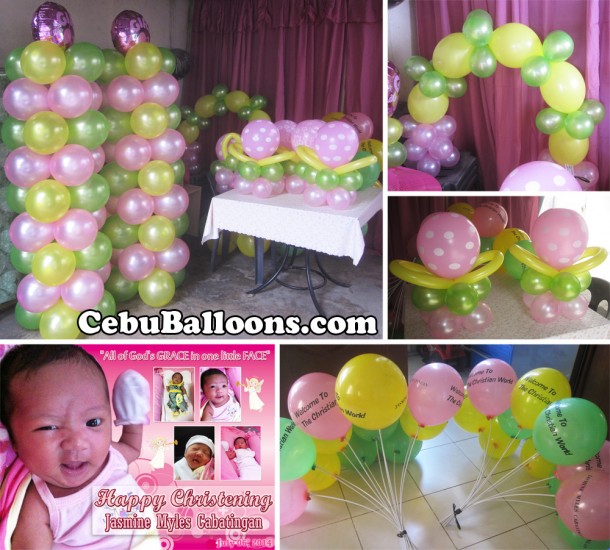 Balloons and Tarp for Christening at Maguikay | Cebu Balloons and Party ...
