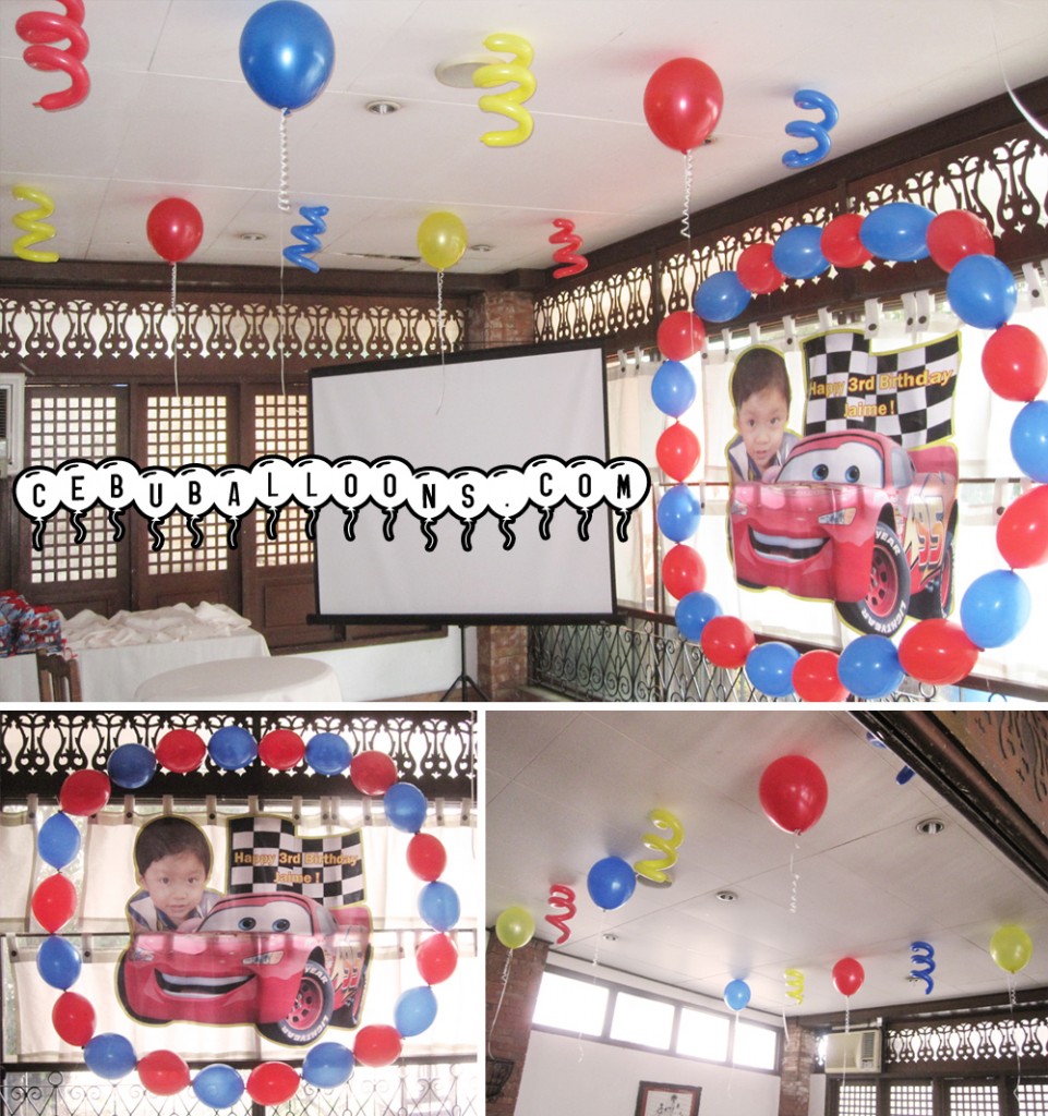 Cars Backdrop & Balloon Design at Patio Isabel | Cebu Balloons and ...