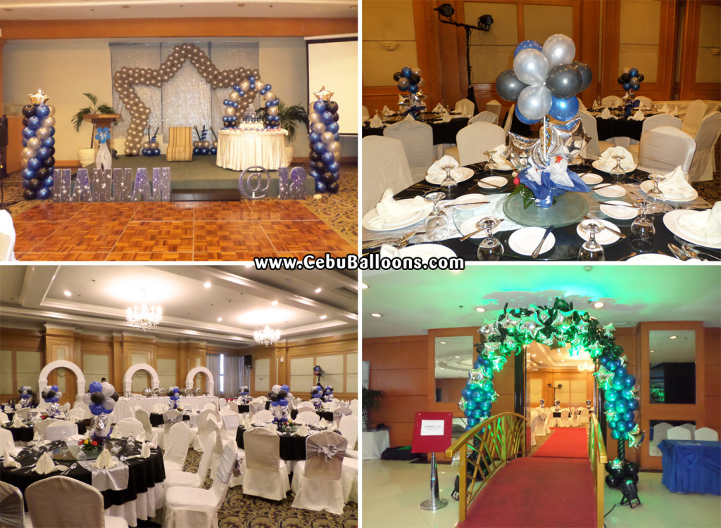 Starry starry night Balloon Decors for a Debut Celebration at Parklane ...