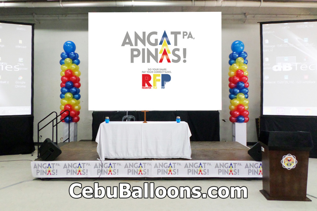 Balloon Pillars for BIR’s Angat Pa Pinas 2015 Campaign at SM-Cebu ...